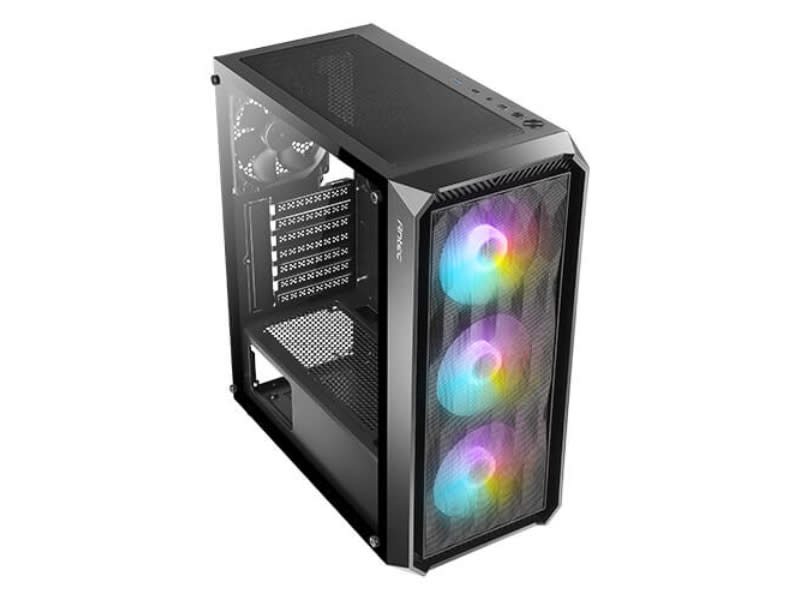 Antec NX292 RGB Tempered Glass Black Mid Tower Desktop PC Case | PC ...