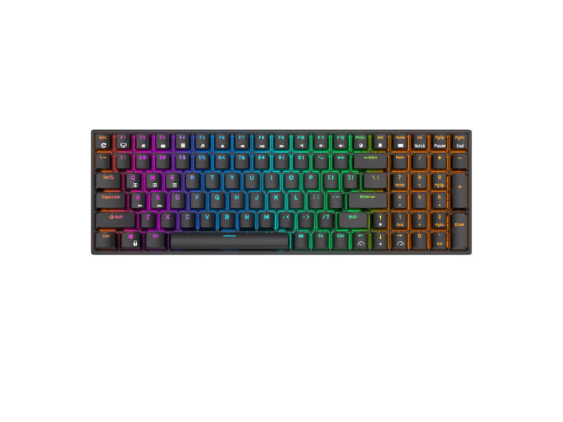 Royal Kludge RK100 96% Form Factor Blue Switch Black Wireless ...