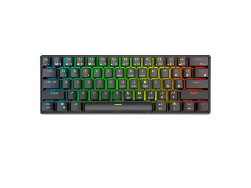 Royal Kludge RK61 60% Blue Switch Black Wireless Mechanical Keyboard ...