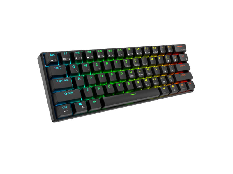 Royal Kludge RK61 60% Blue Switch Black Wireless Mechanical Keyboard ...