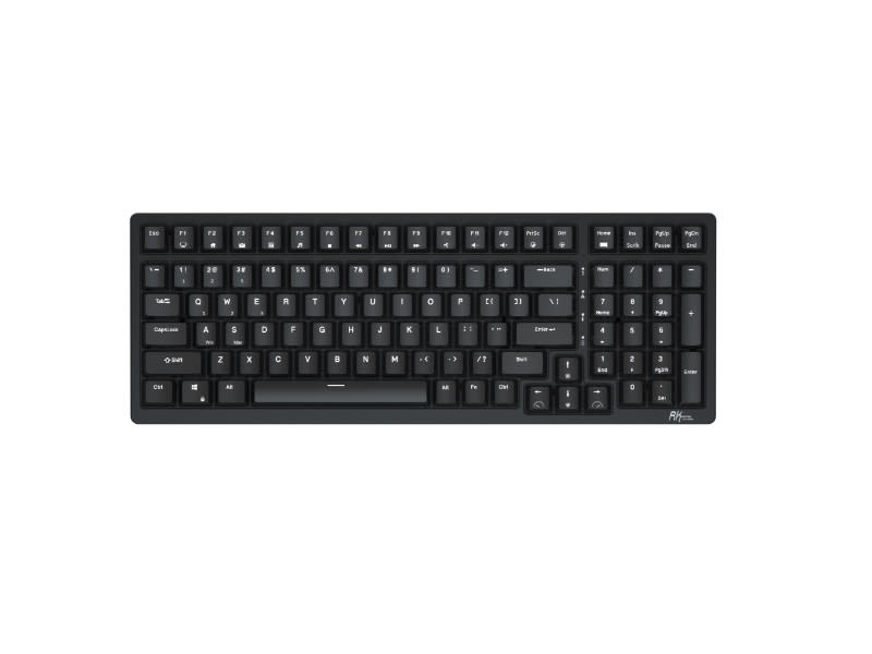 Royal Kludge RK98 98% Form Factor Blue Switch Black Wireless Keyboard ...