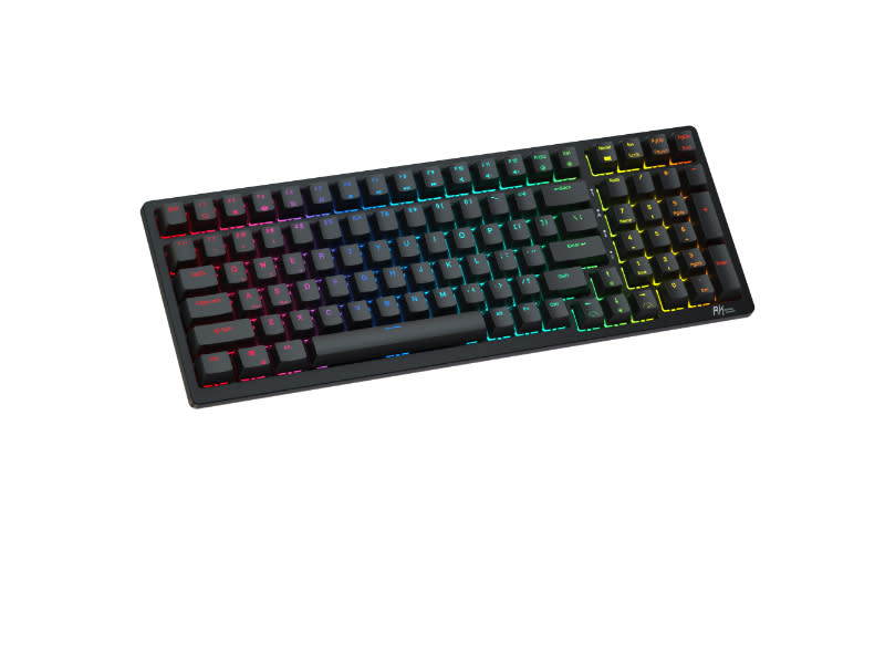 Royal Kludge RK98 98% Form Factor Blue Switch Black Wireless Keyboard ...