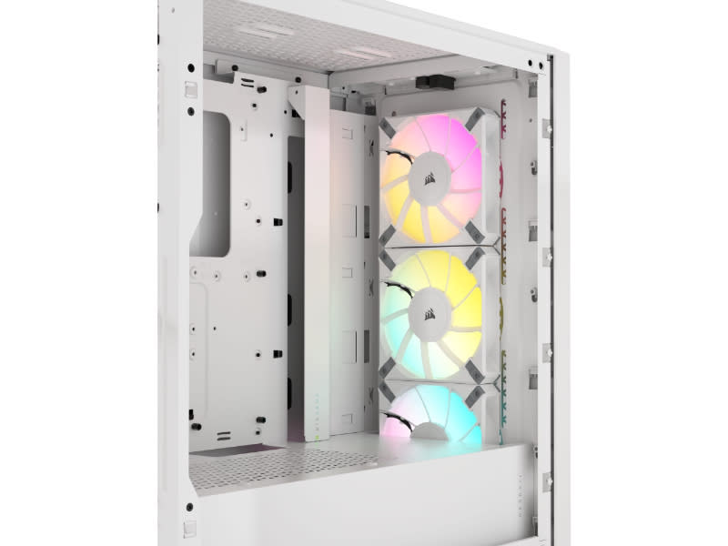 Corsair iCUE 4000D RGB Airflow Tempered Glass White Mid Tower Desktop ...