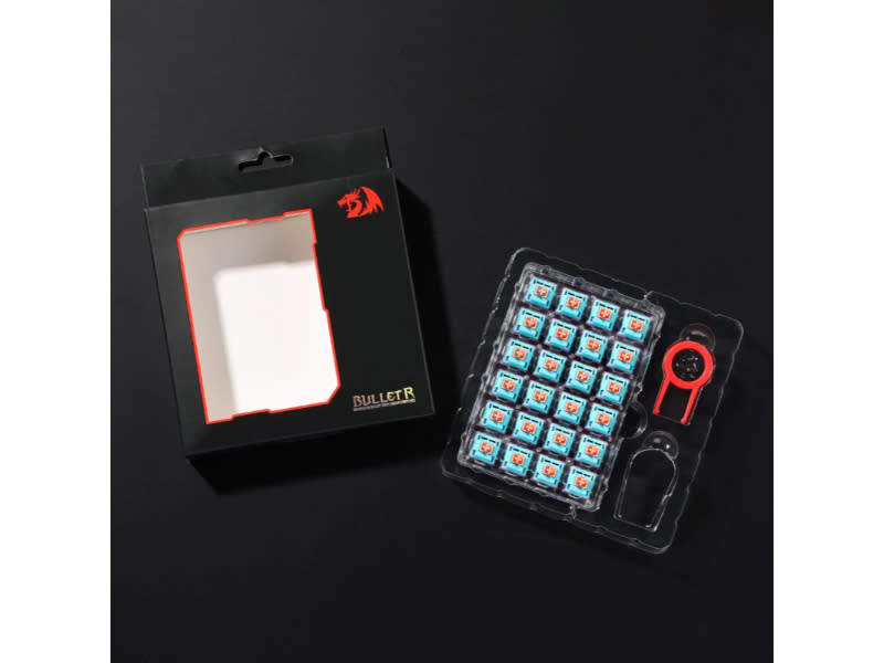 Redragon Switch Bullet A113R 24 Neon Pink Hot-Swappable Mechanical ...