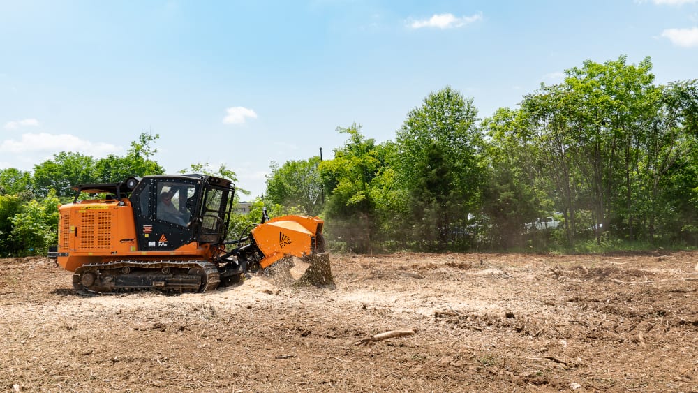 Effective stump removal with FAE stump cutters | Forsilvitech