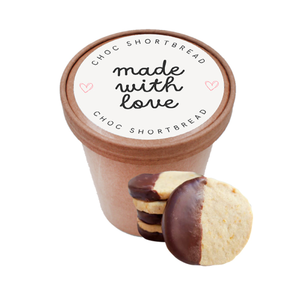 Handmade Choc Shortbread Biscuits Tub - Gifts and Hampers - Online gift ...