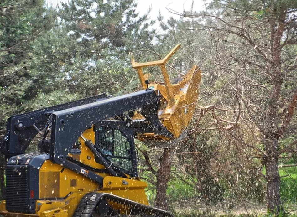 Cut and mulch with Diamond mowers skid steer forestry disc mulchers ...