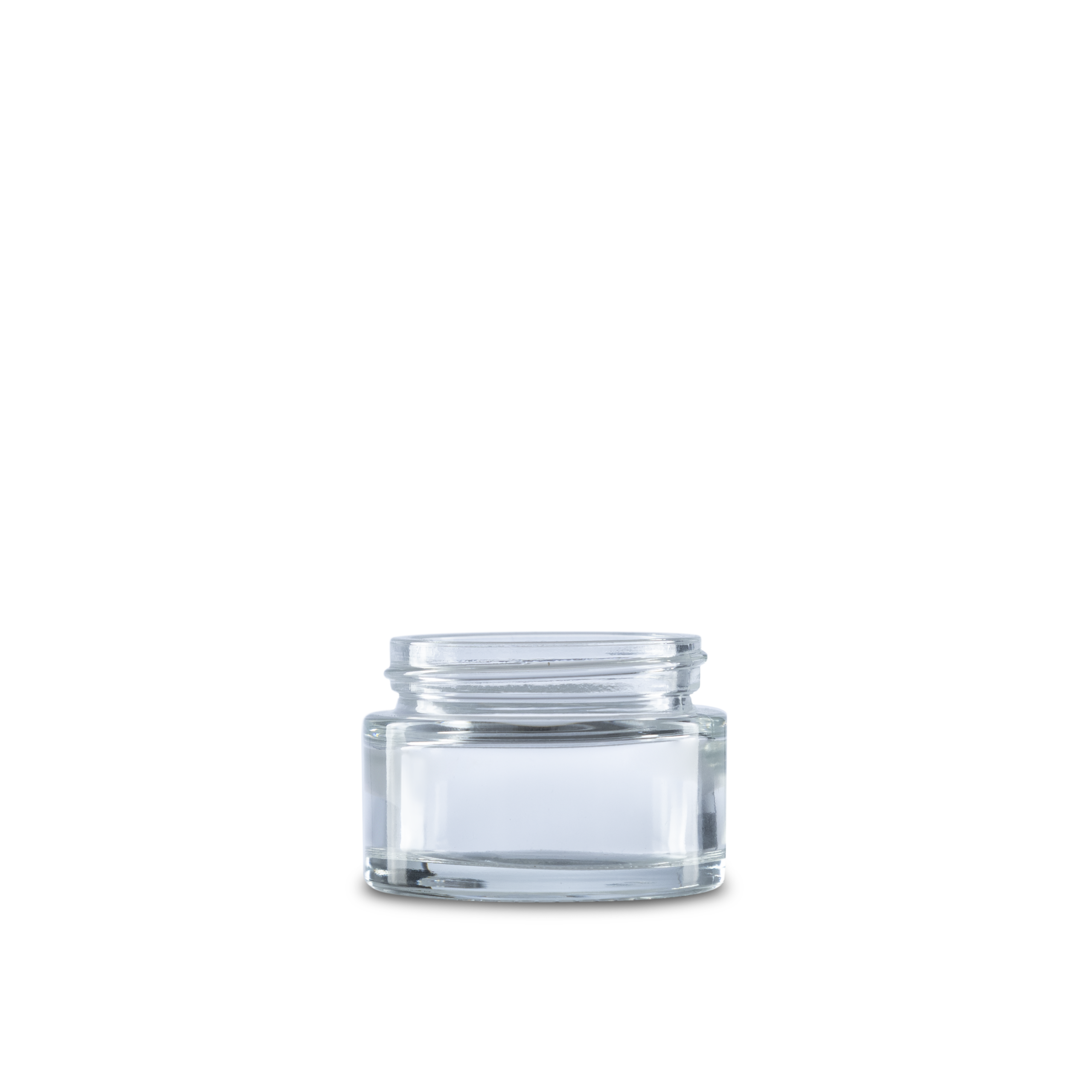 1 oz Clear Glass Cylinder Low-Profile Jar 48-400 Neck Finish | Packachange