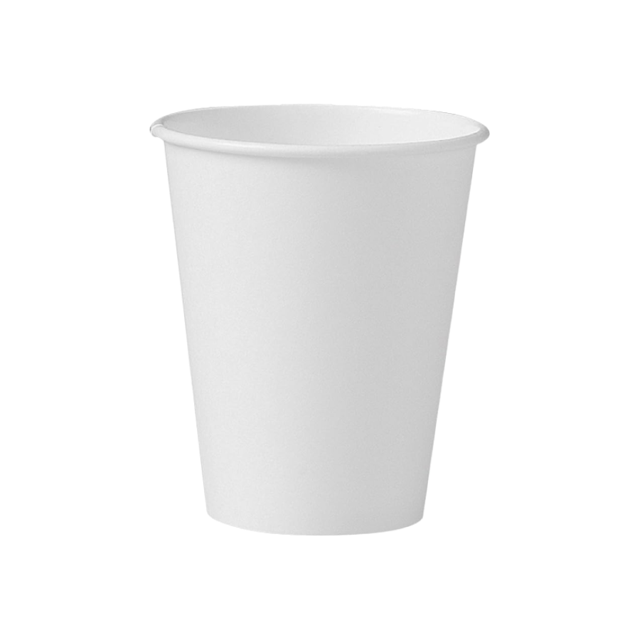 24 oz White Poly Paper Hot Cup | Packachange