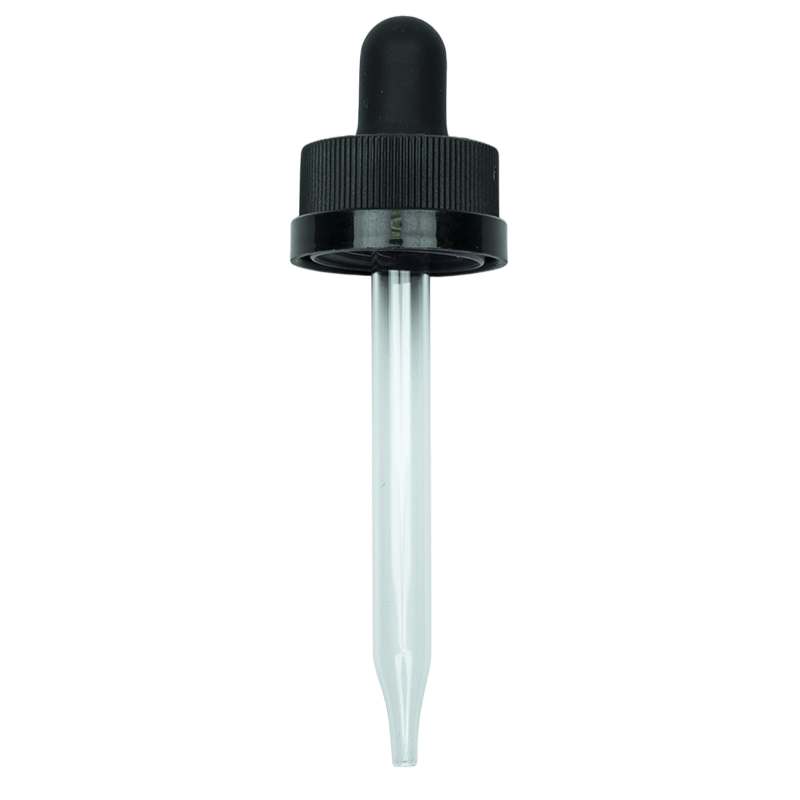 CRC (Child Resistant Closure) Dropper - Black with Measurement Markings ...