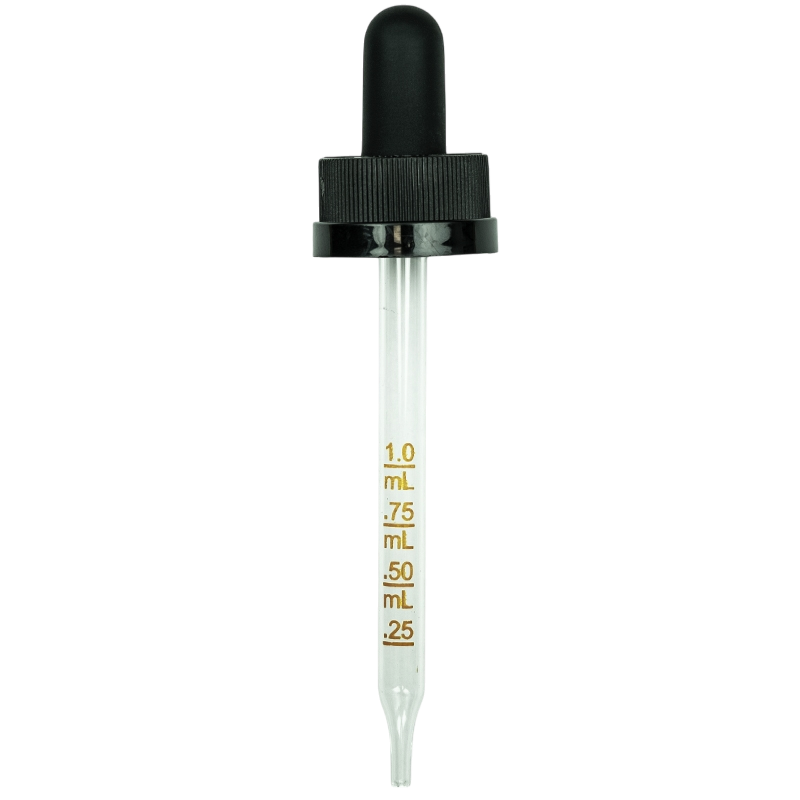 CRC Dropper - Black with Measurement Markings on Pipette - 109mm 22-400 ...