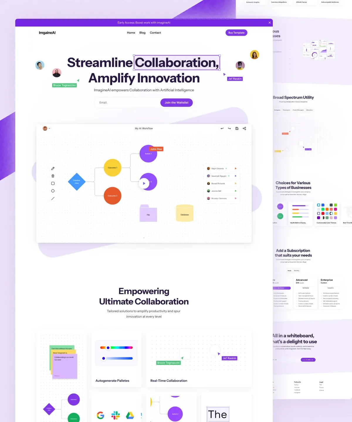 ImagineAI — Modern SaaS Website