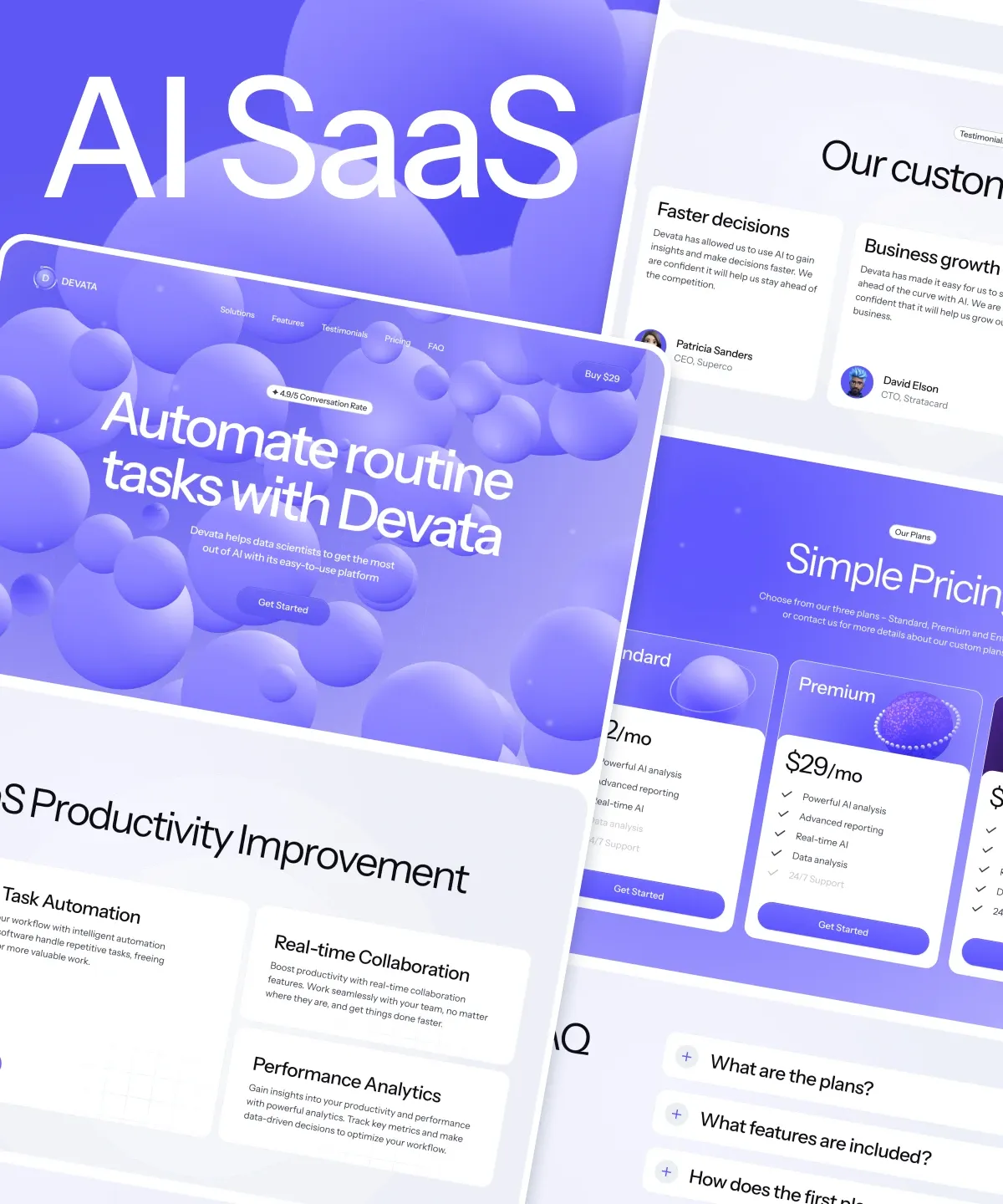DEVATA — SaaS Template