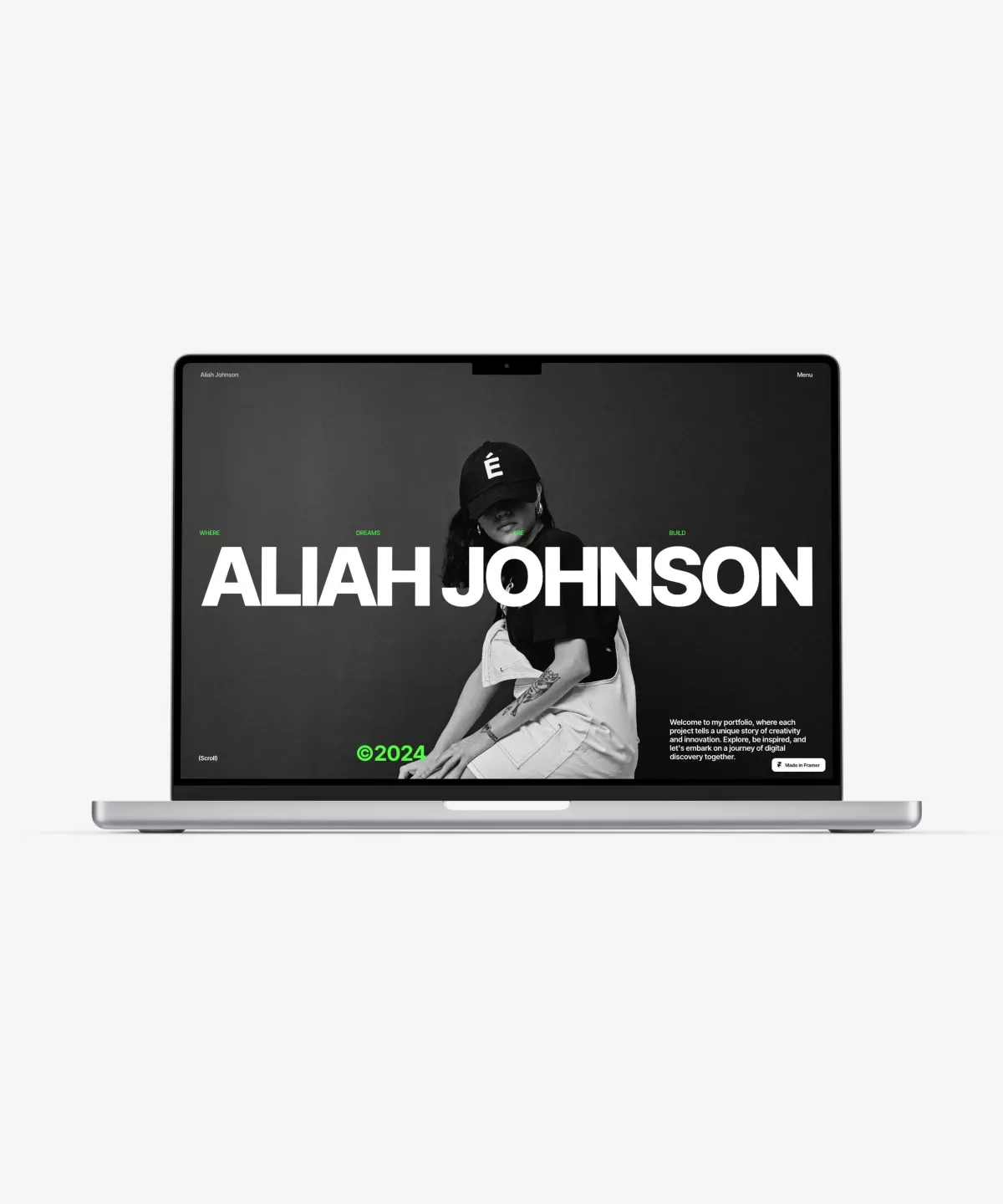 AliahJohnson — Modern Portfolio Template