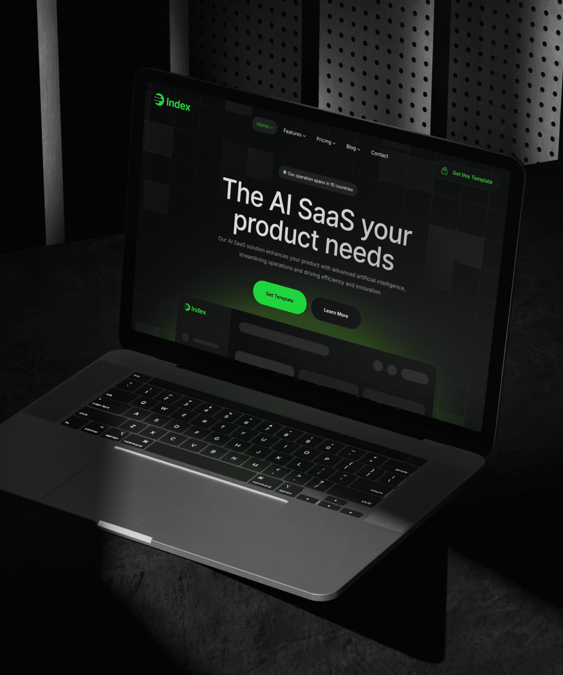 IndexAI - SaaS / AI Website template