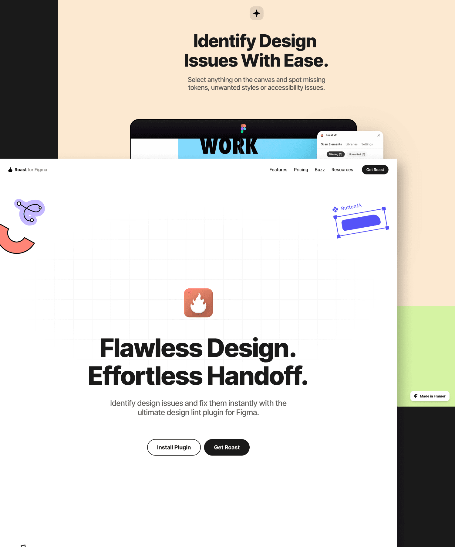 Roast — Figma Plugin Landing Page