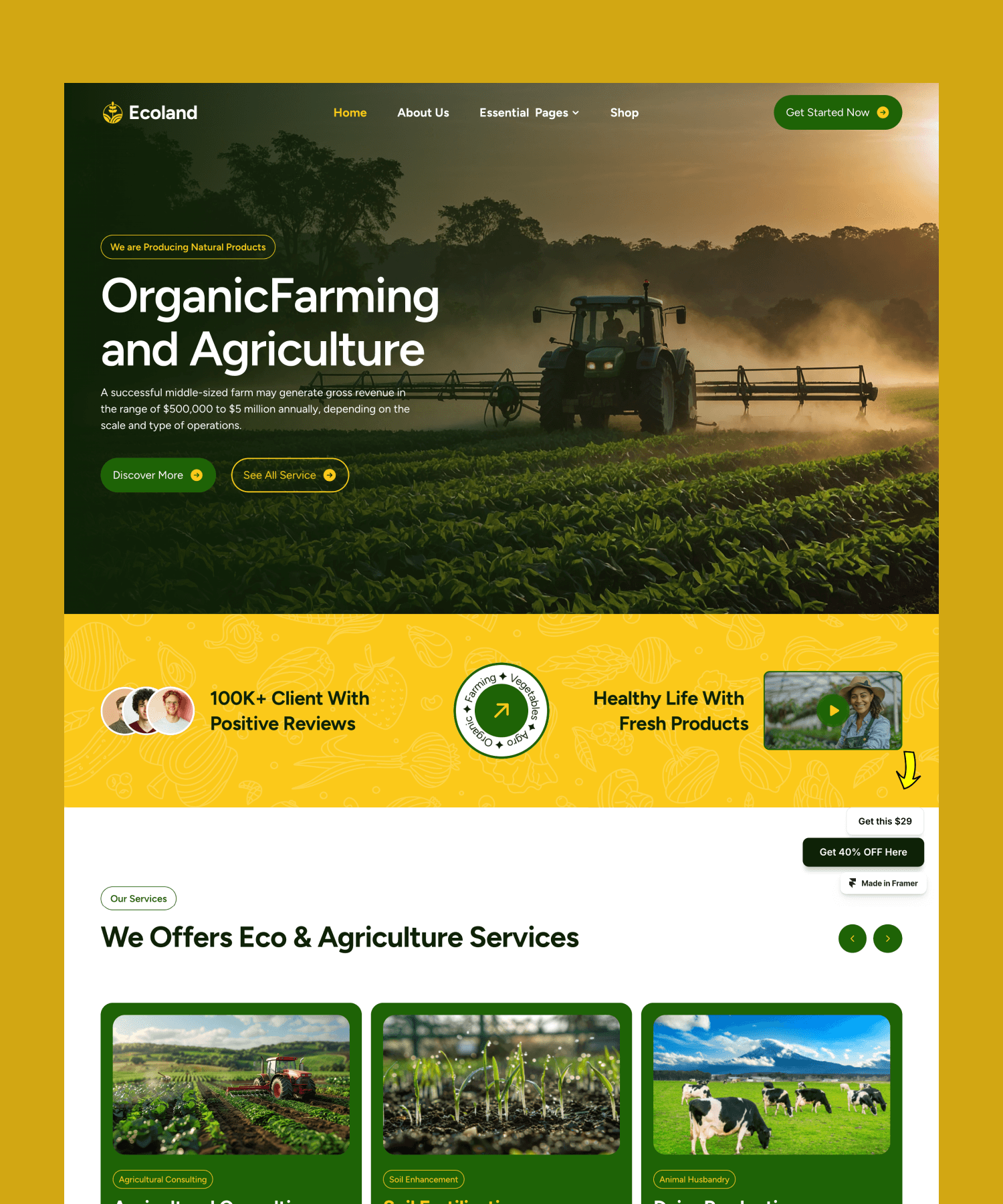 Ecoland — Farming and Agriculture Template