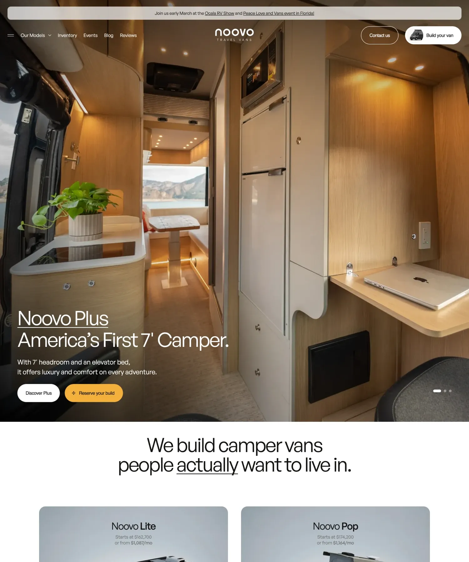 Noovo Camper Vans | the Luxury of Home in a Class B RV