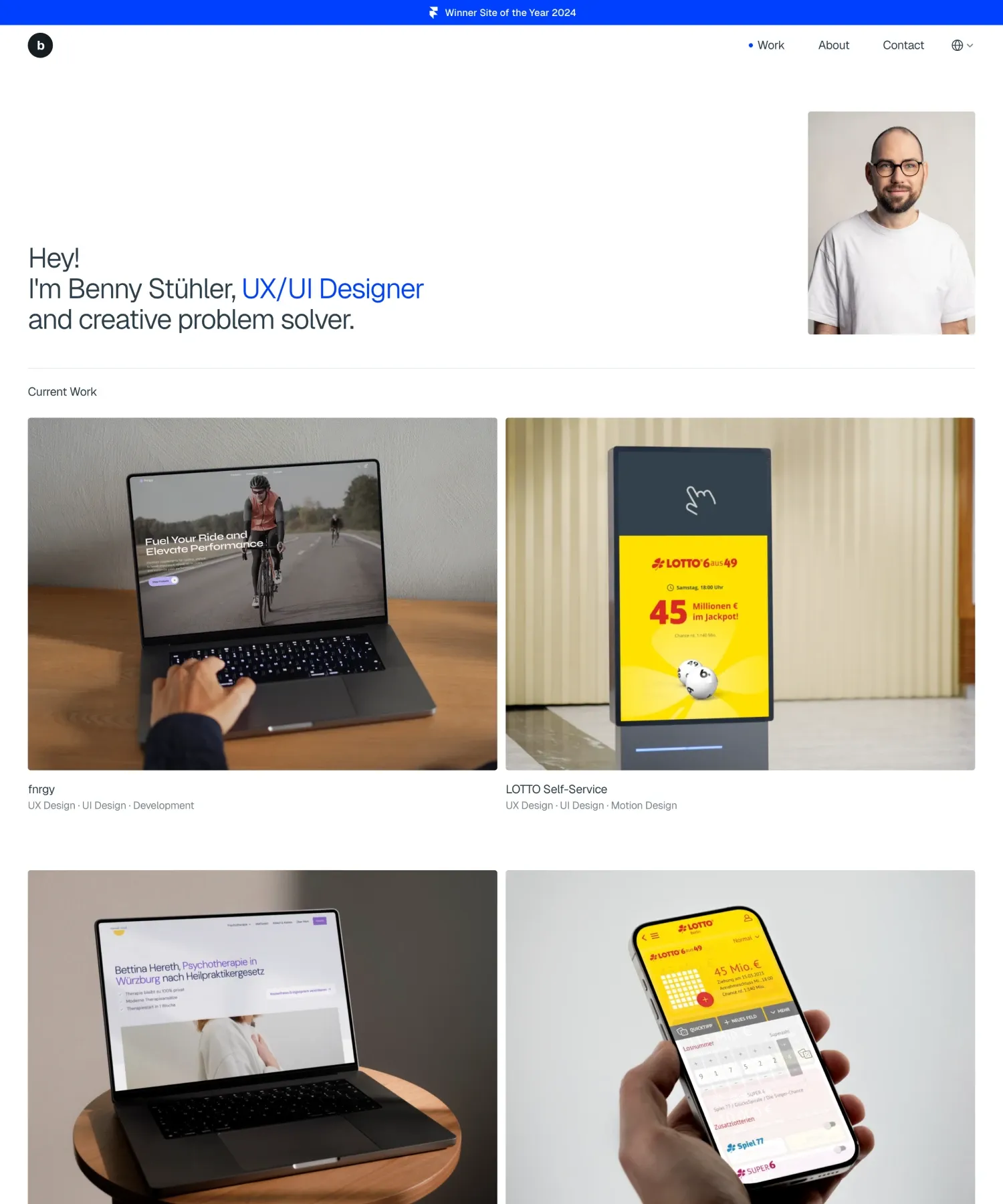 Benny Stühler - Portfolio Website