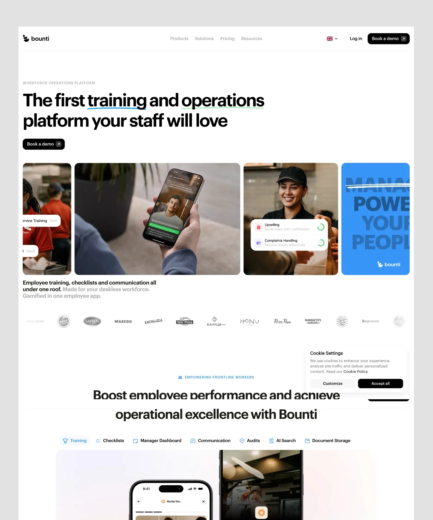 Bounti - Employee Training and Operations Platform