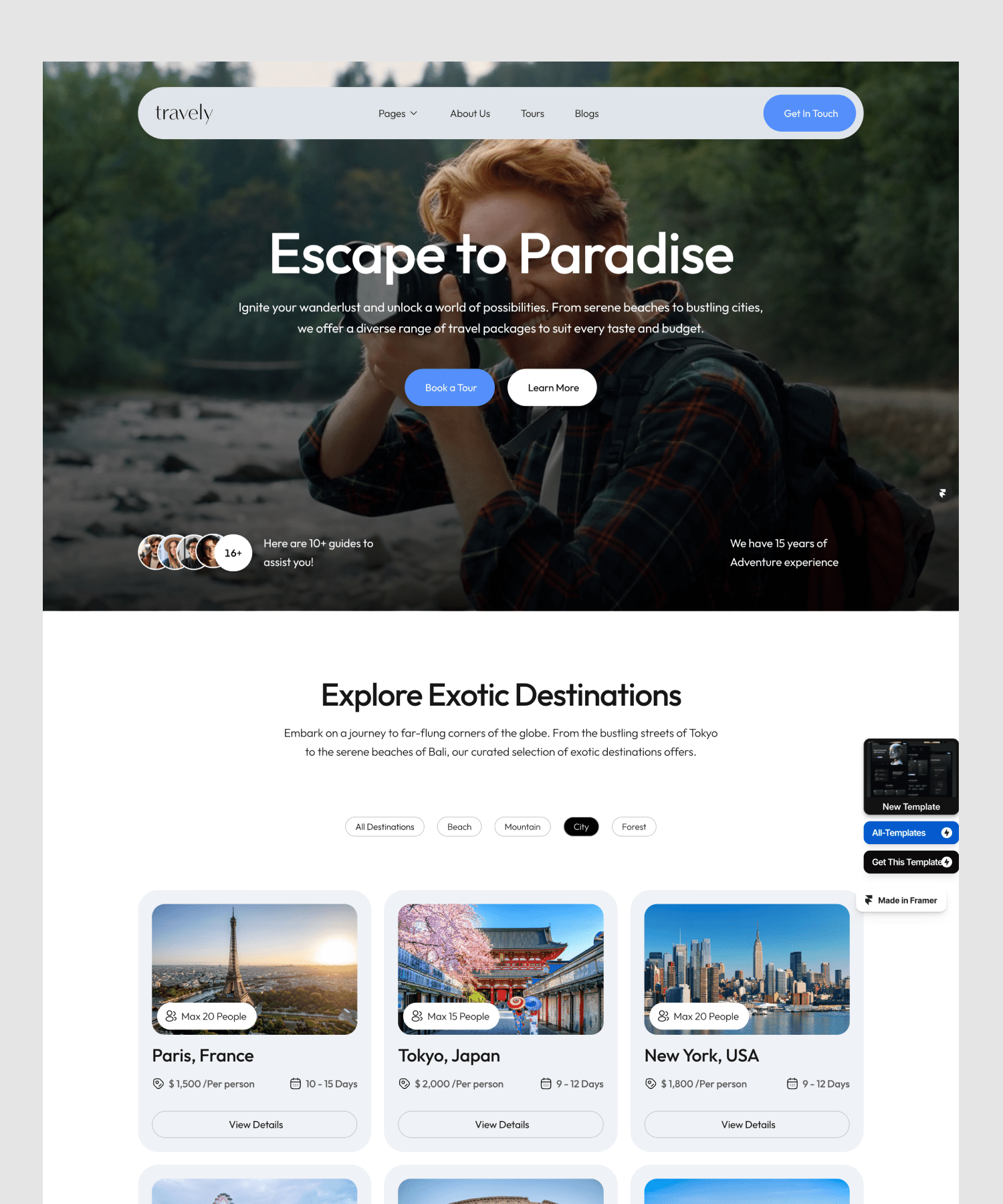 Travely — Travel Agency Template