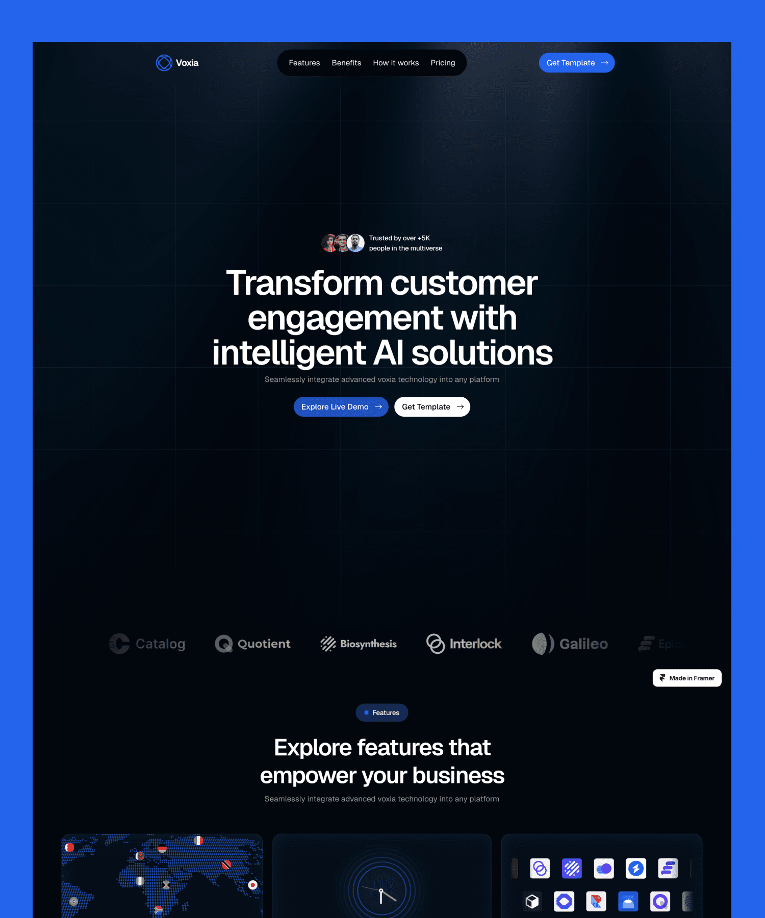 Voxia — AI SaaS Template
