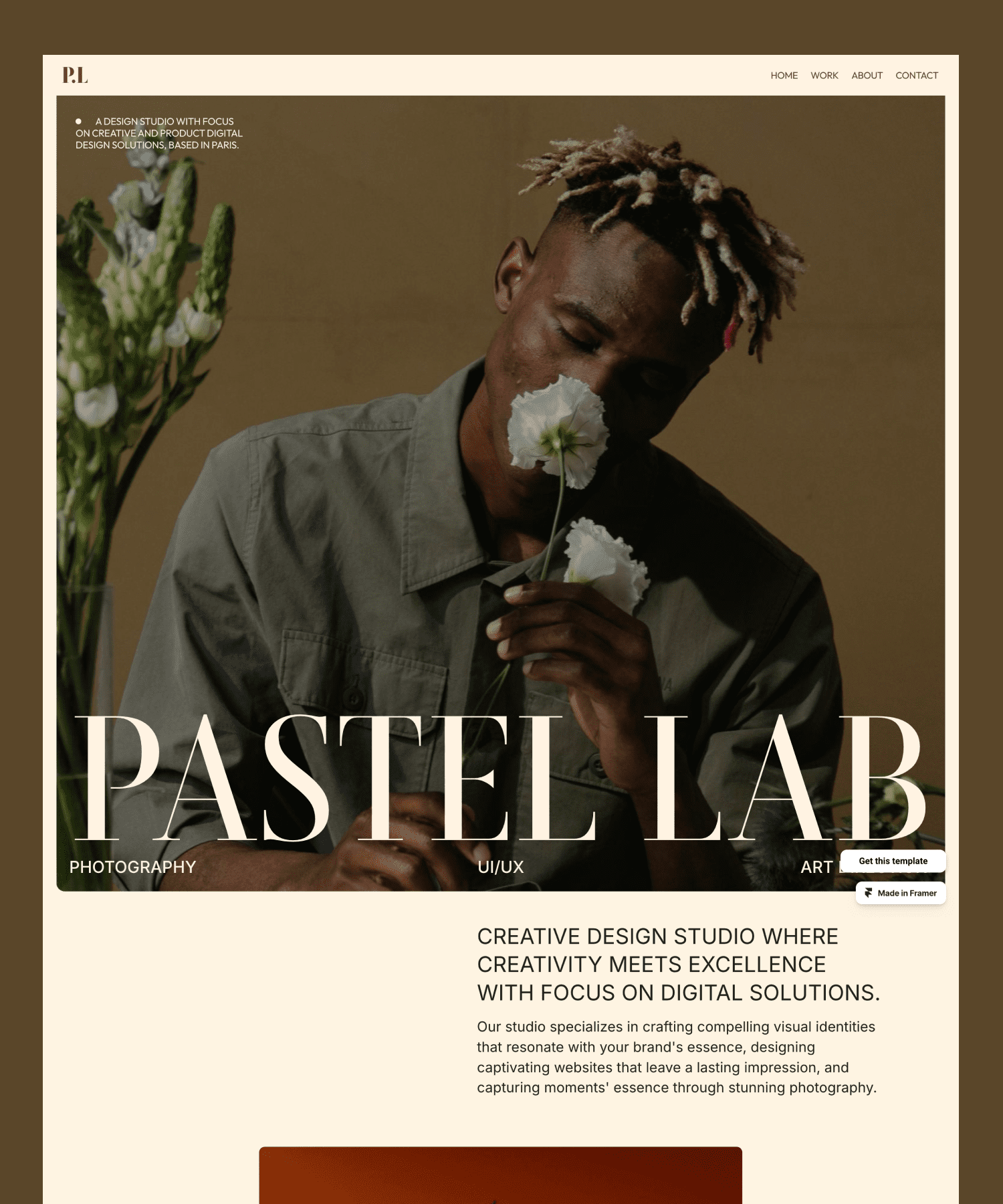 Pastel Lab — Elegant portfolio for creatives