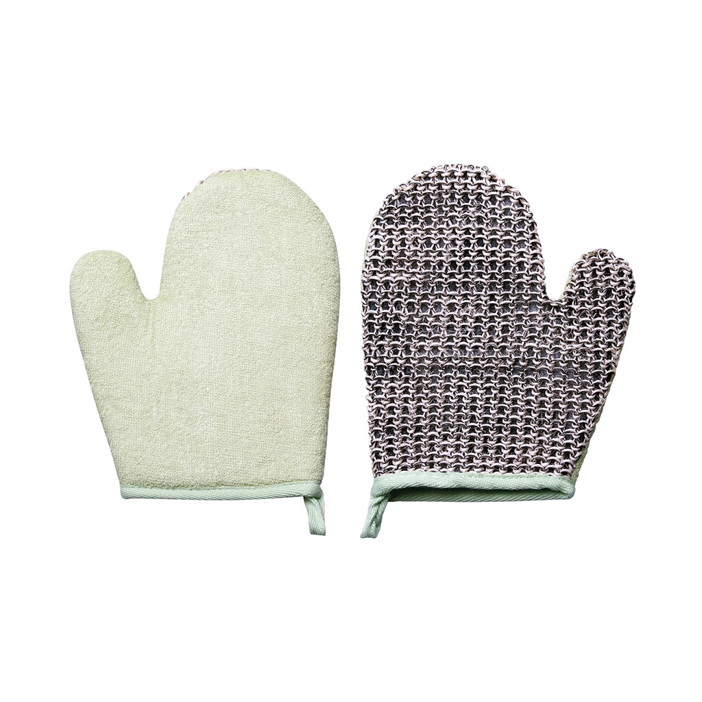 Gant de massage bain chanvre sisal vert – 7713 – Titania Tunisie