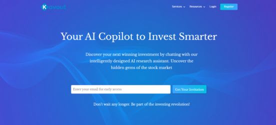 Kavout is an innovative AI investing platform powered by “Kai,” its AI ...