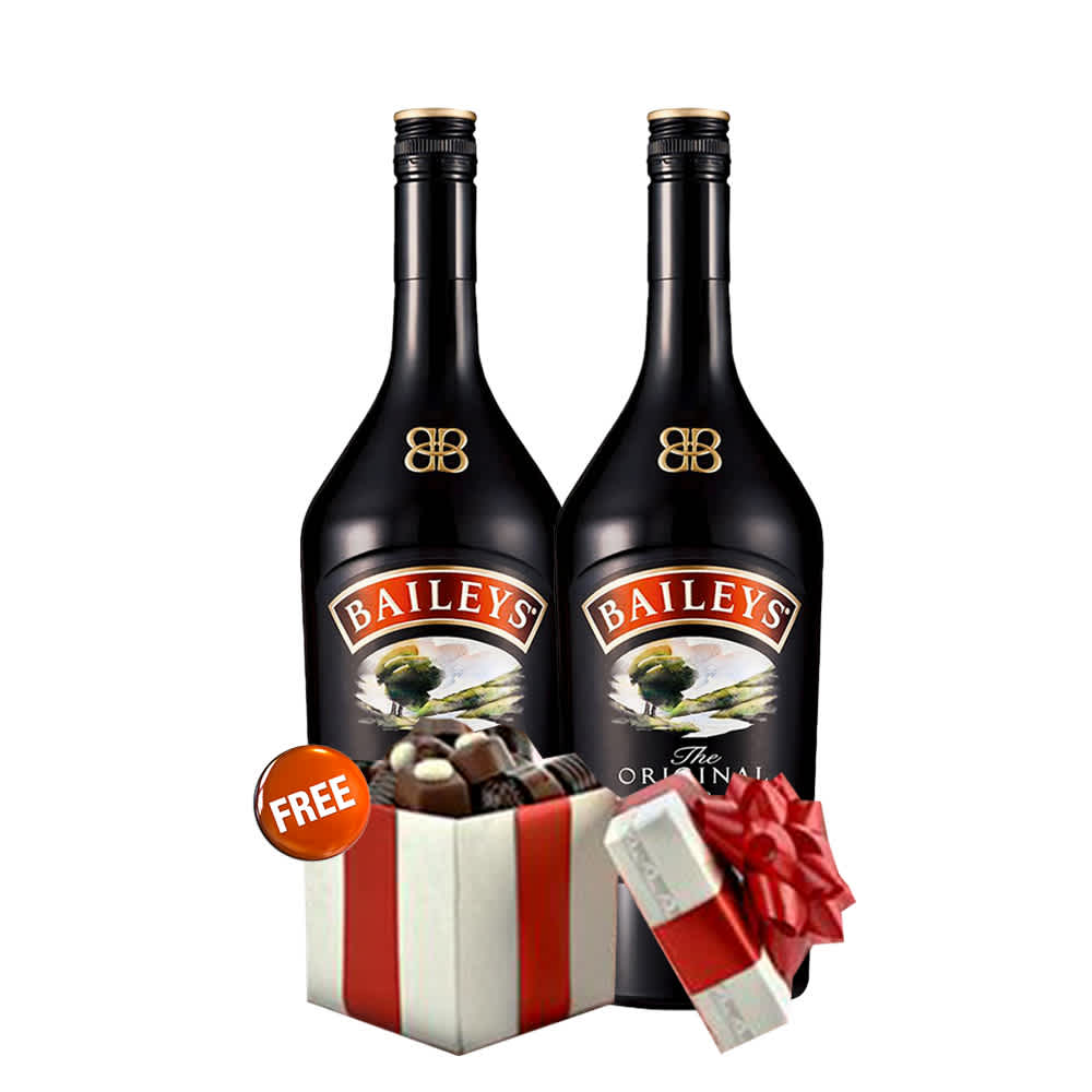 2 Baileys Original - 70CL + Box of Chocolate Valentine Offer