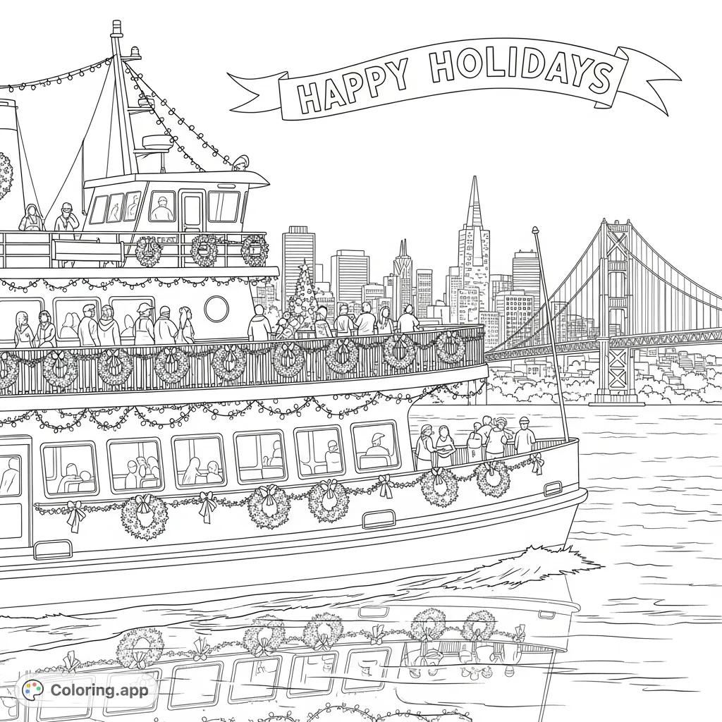 golden gate bridge coloring book
