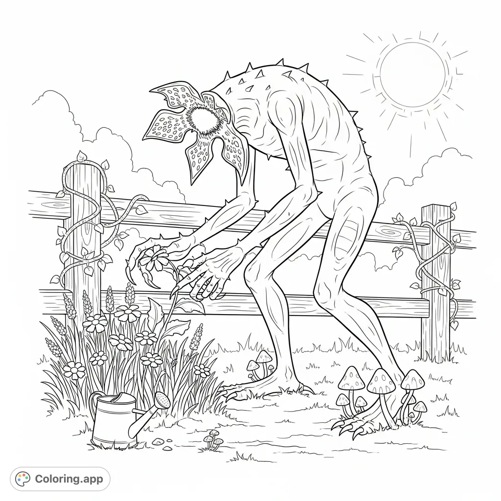 Demogorgon's Secret Garden - Coloring.app