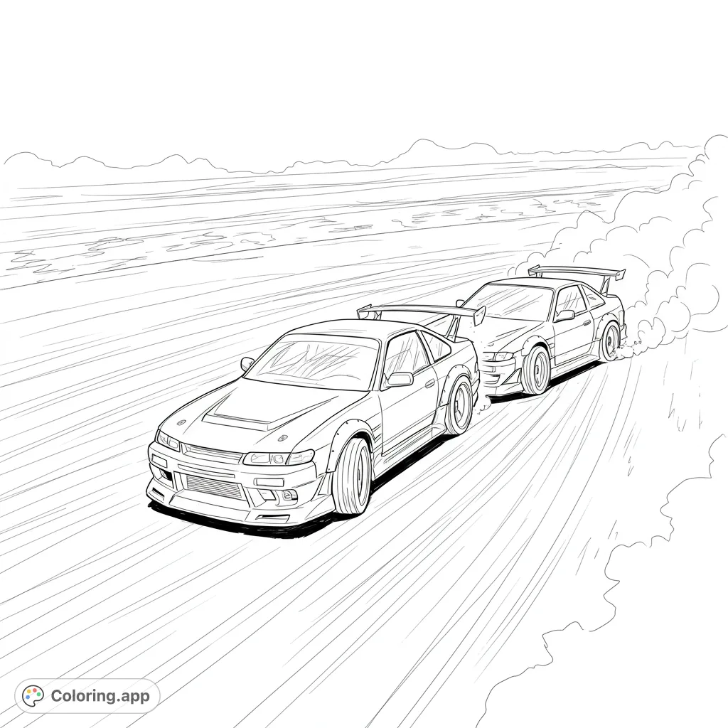 gtr r34 coloring pages