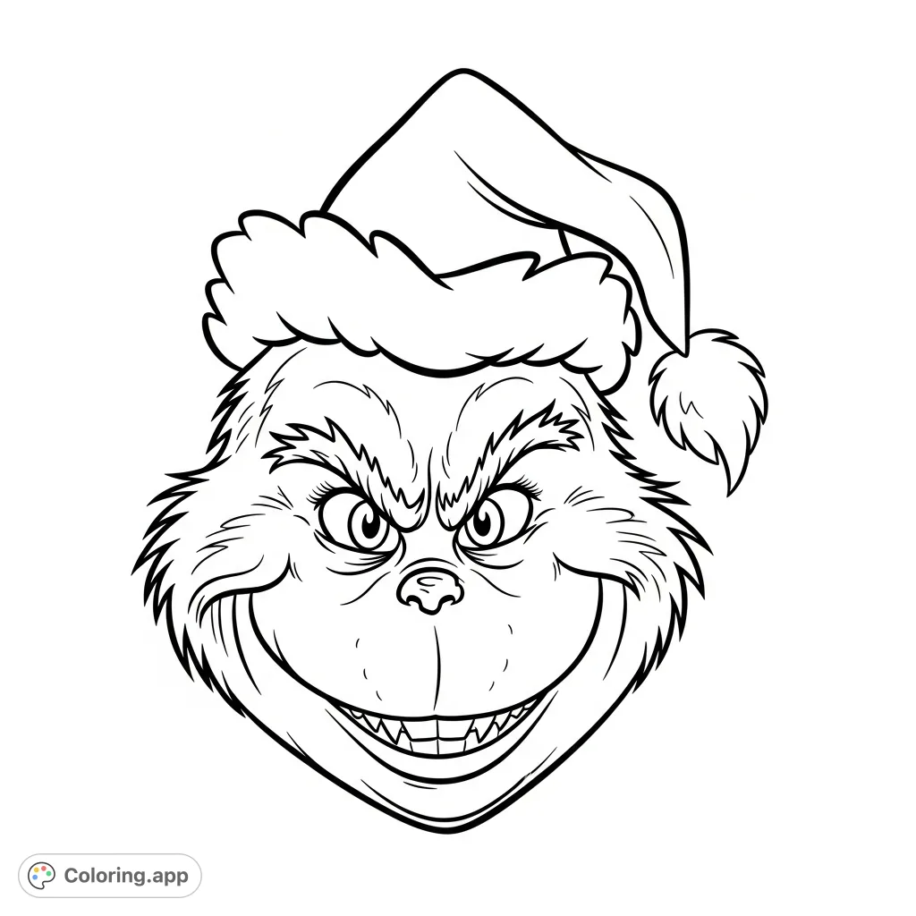 grinch smiling face