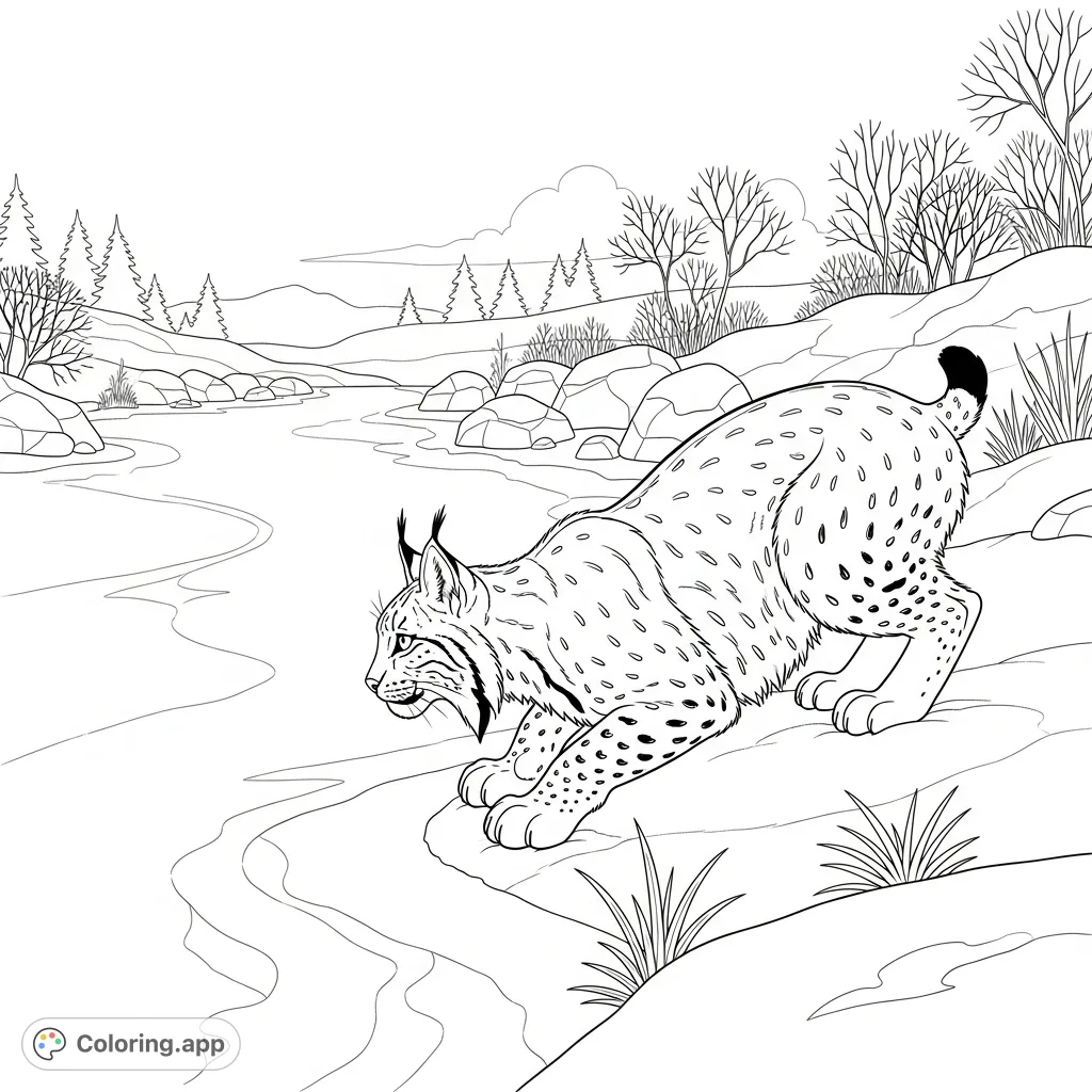 Lynx by Frozen Stream - Coloring.app