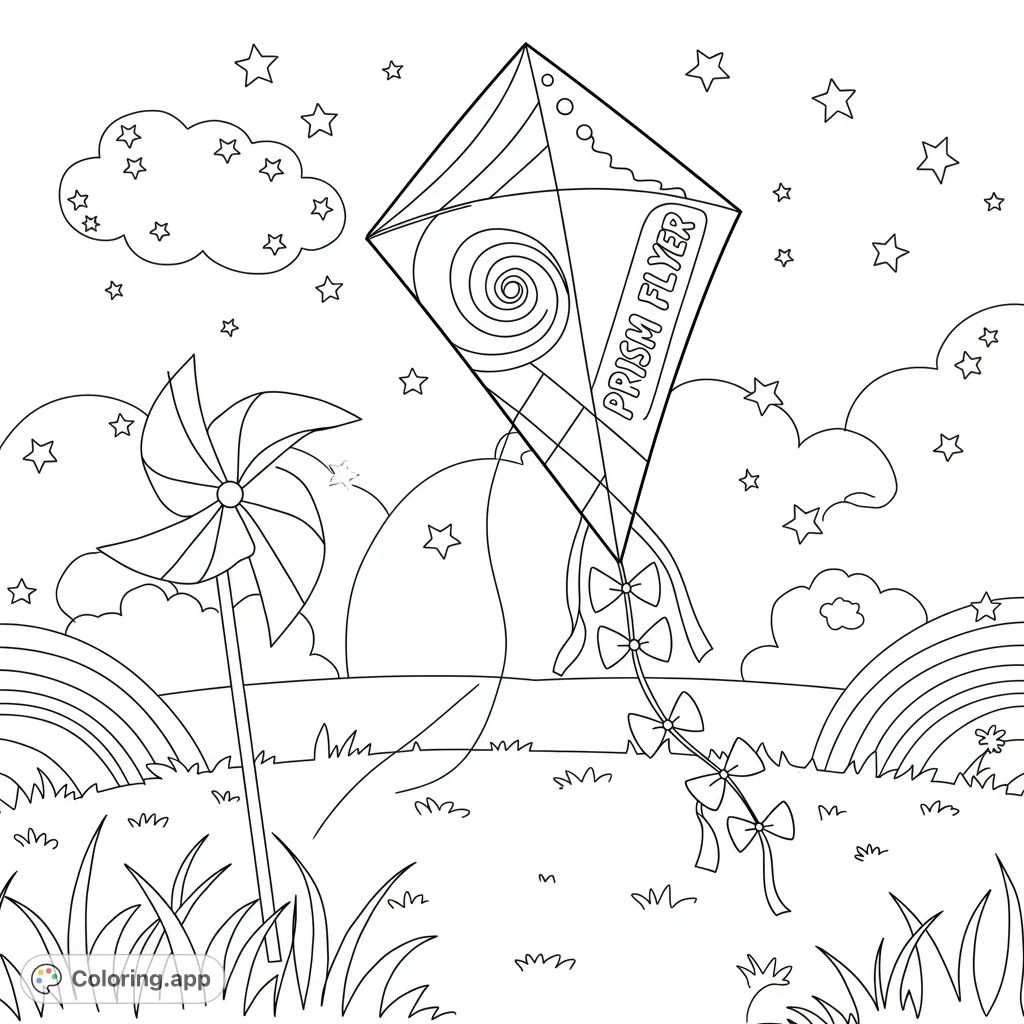 pinwheel coloring page