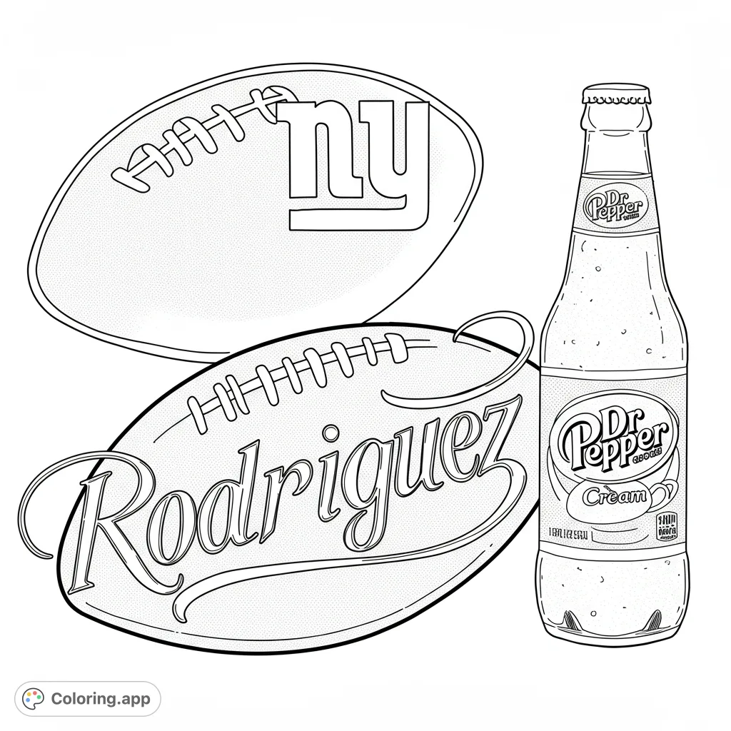 beer bottle coloring page