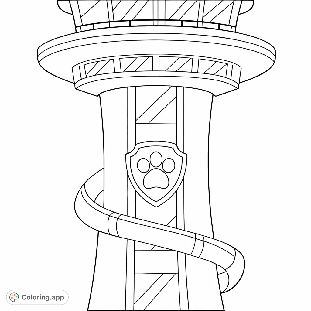Adventure Lookout Tower - Coloring.app
