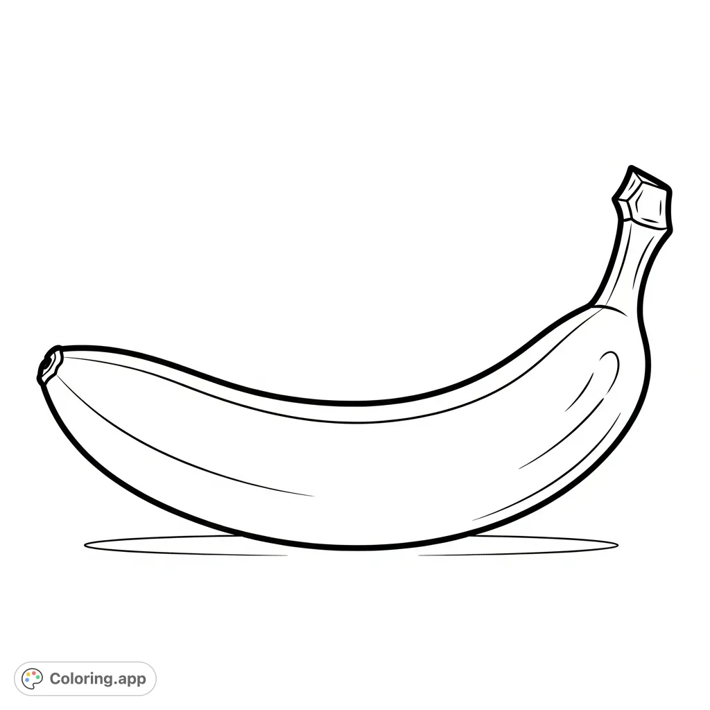 Simple Banana Still Life - Coloring.app