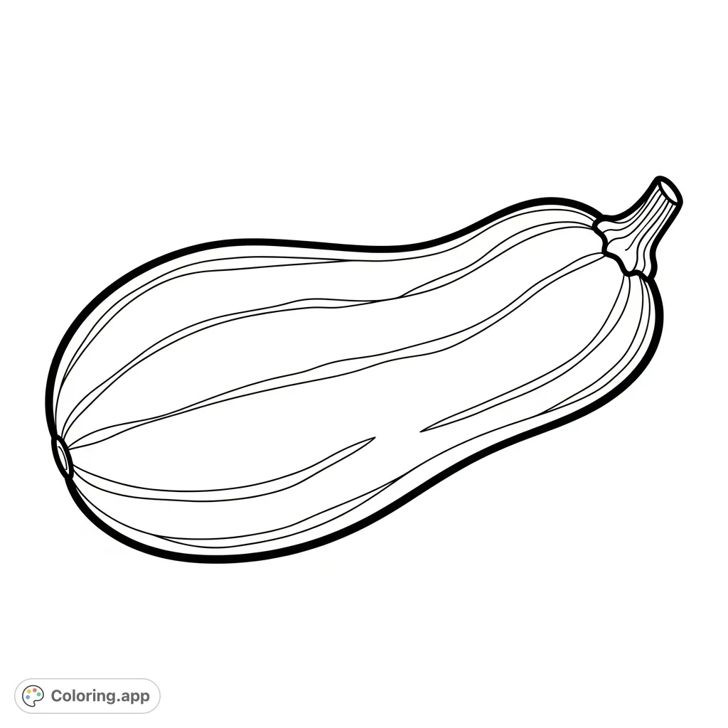 Simple Squash Harvest - Coloring.app