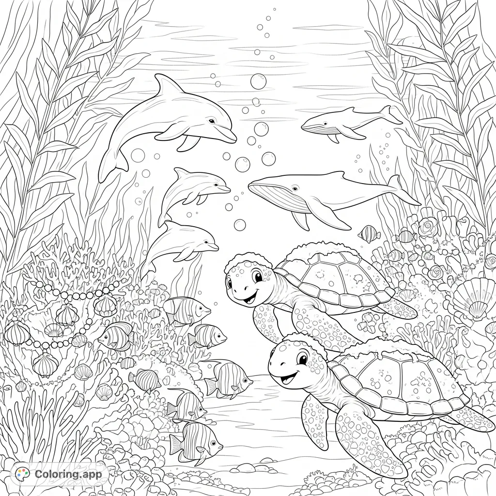 Winter Ocean Festival Wonders - Coloring.app