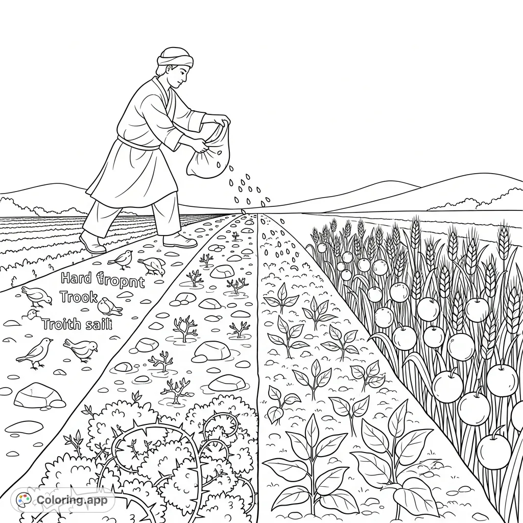 Parable Of The Sower Coloring app Parable Of The Sower Coloring app