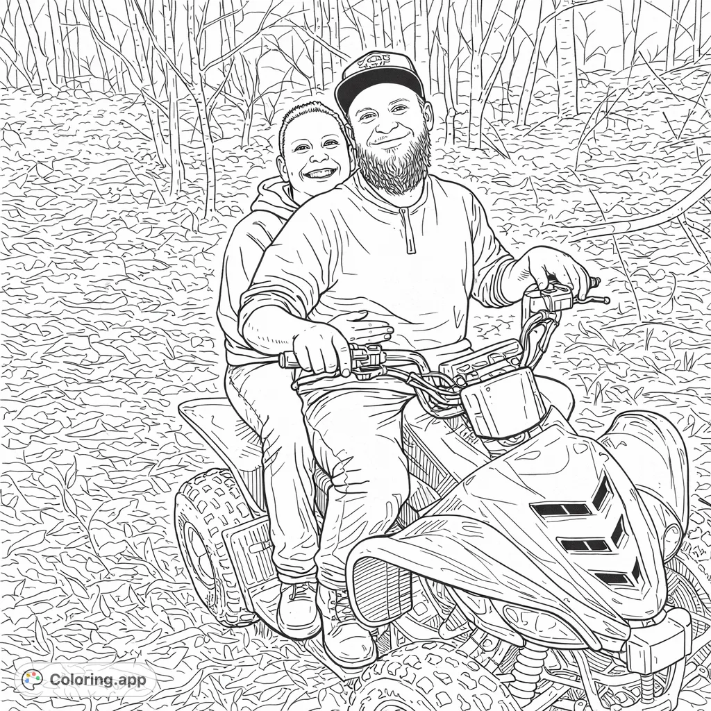 ATV Forest Adventure - Coloring.app
