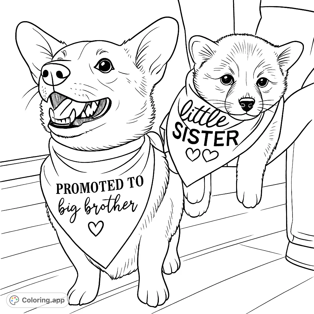 big brother coloring pages printable free