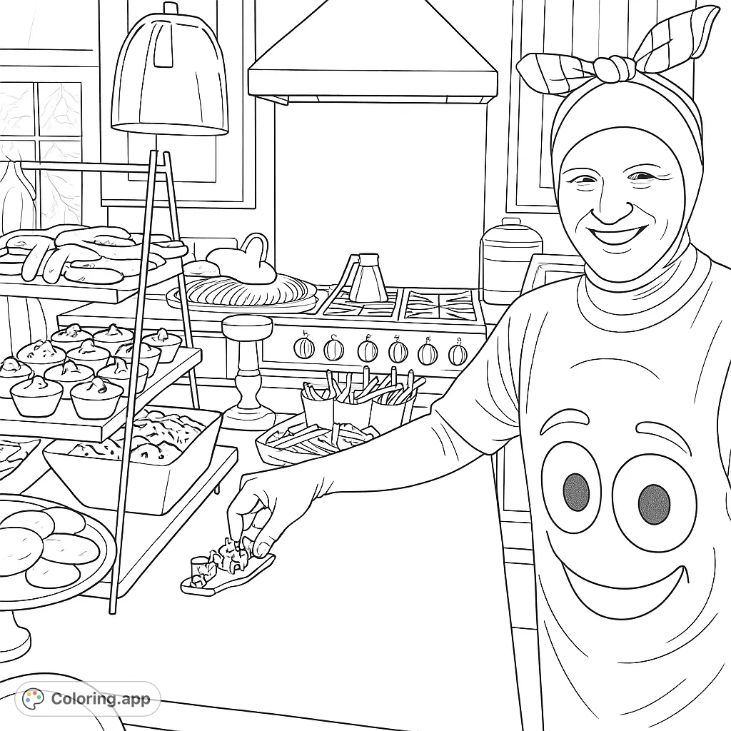 free printable adult coloring pages food