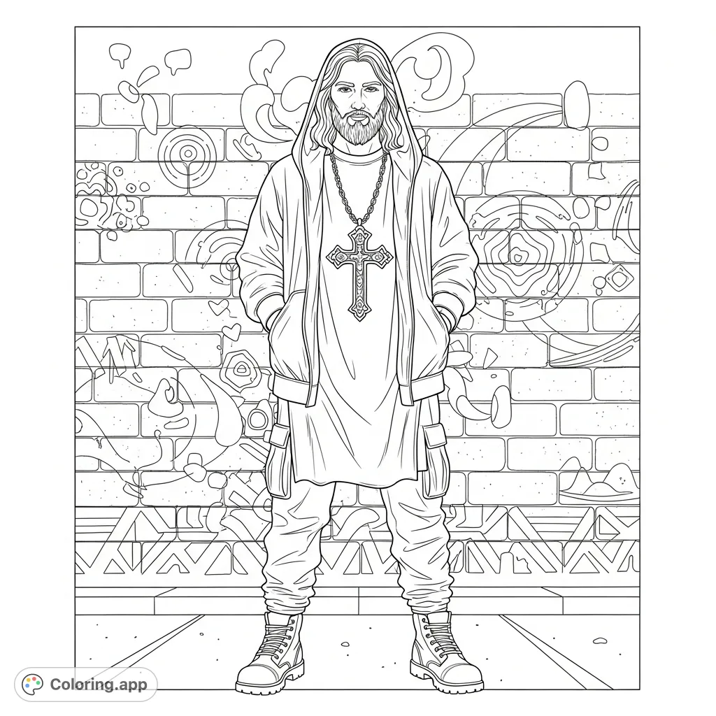 Urban Divine Rebel - Coloring.app