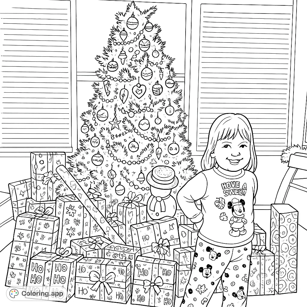 ipad coloring page christmas