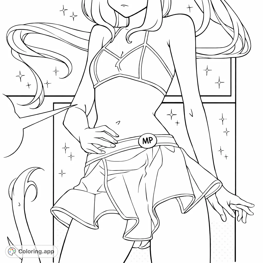 Trendy Character Fashion - Coloring.app