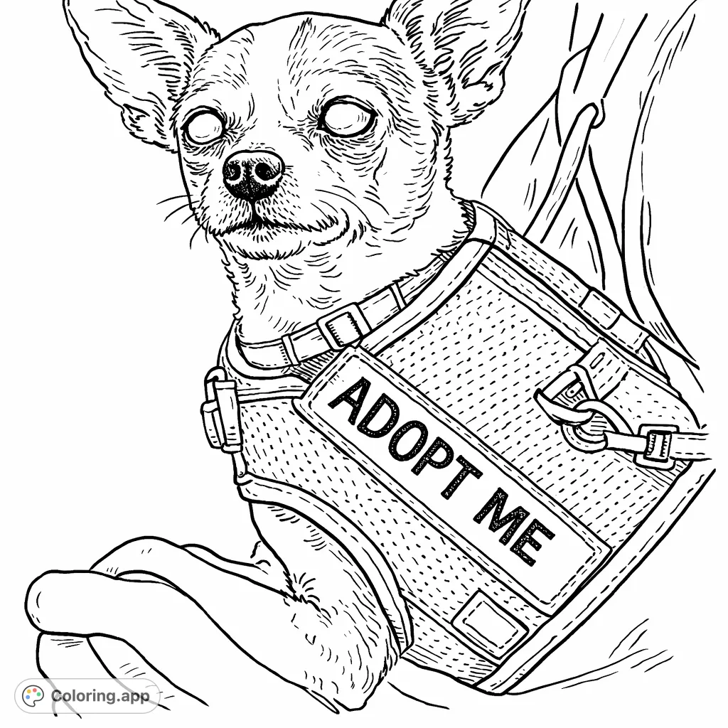 Little Adopt Me Dog - Coloring.app