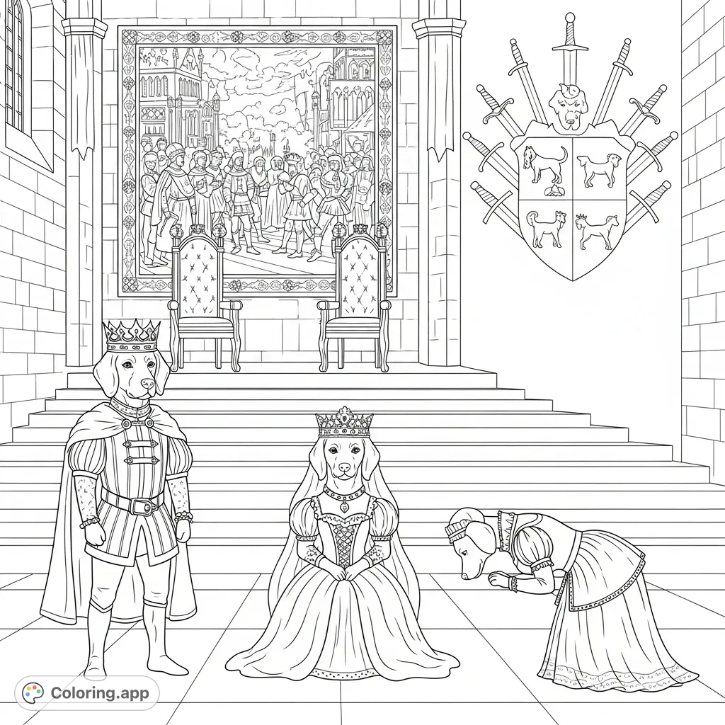 Royal Canine Court - Coloring.app